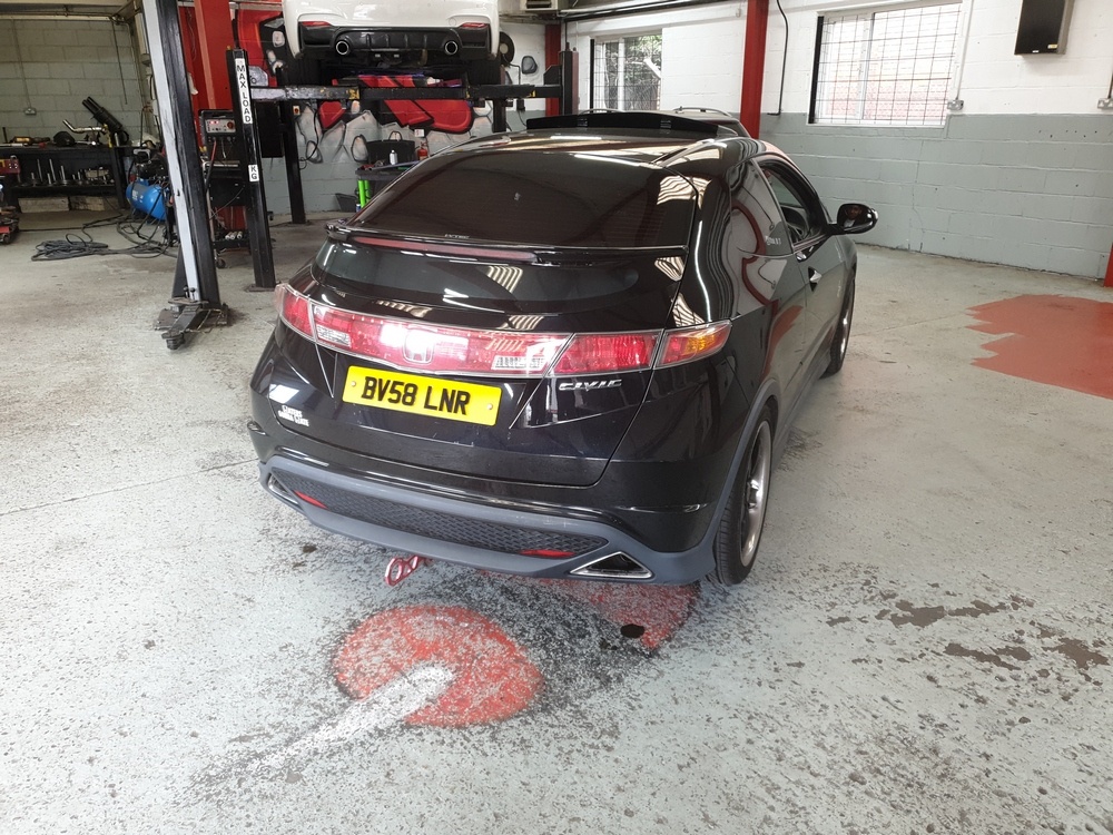 Honda Civic FN2-1.6 Performance Exhaust & Carbon Cleaning
