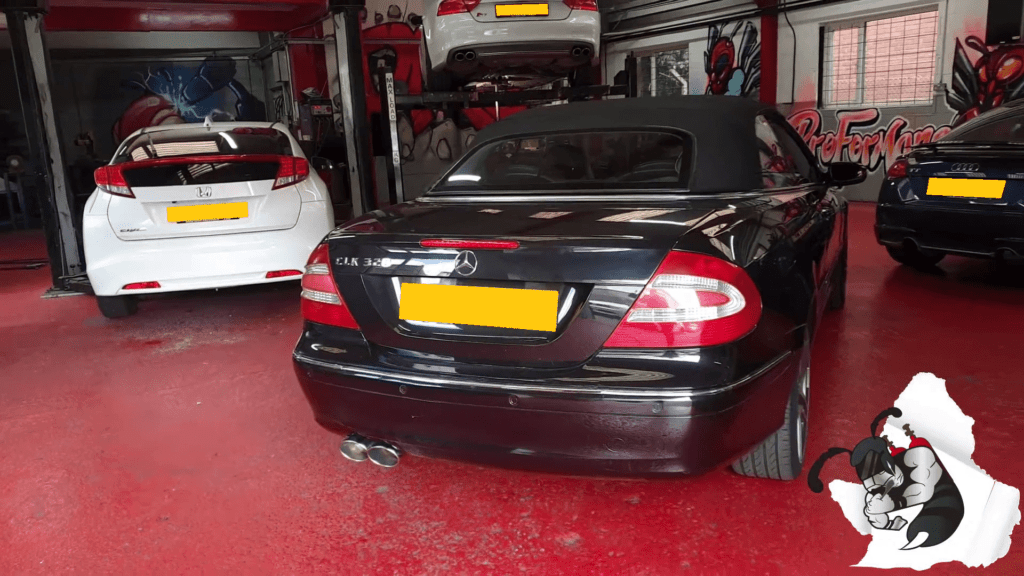 Mercedes CLK 320 Carbon Cleaning & Custom Exhaust - DKU Performance