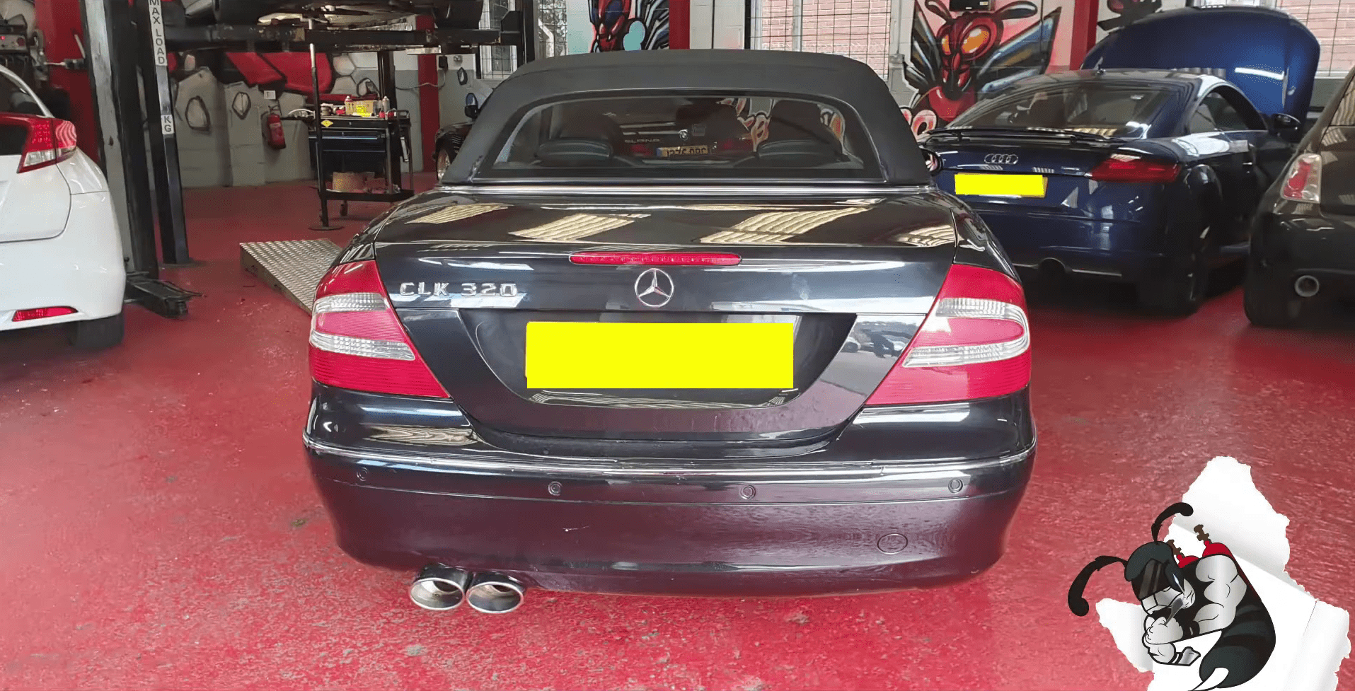Mercedes CLK 320 Carbon Cleaning & Custom Exhaust - DKU Performance